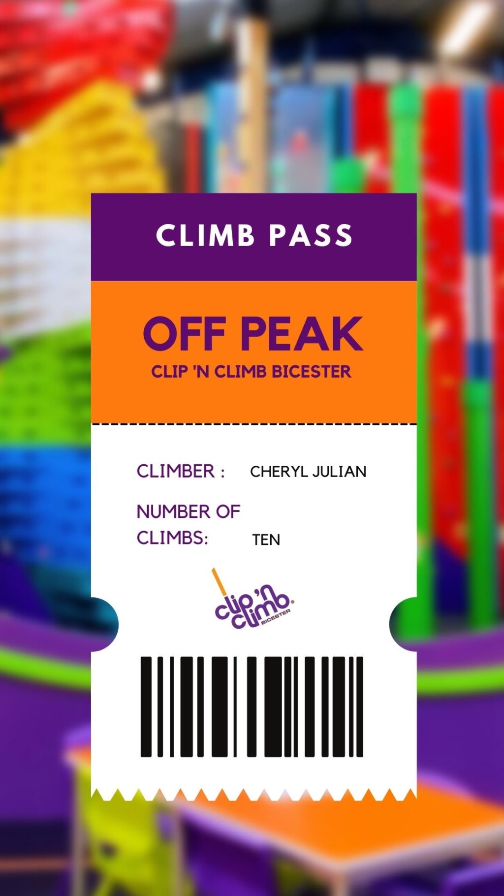 Bulk Pass - Clip 'n Climb Bicester